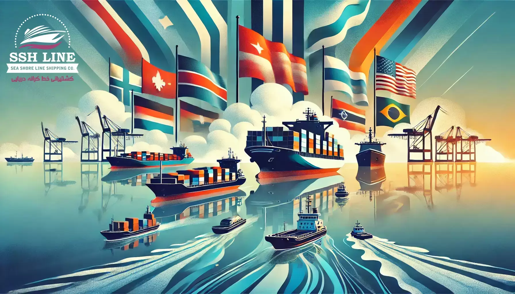حق پرچم در حمل و نقل کشتیرانی - شرکت کشتیرانی خط کرانه دریایی